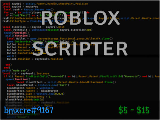 Script for you on roblox by Bmxcre | Fiverr