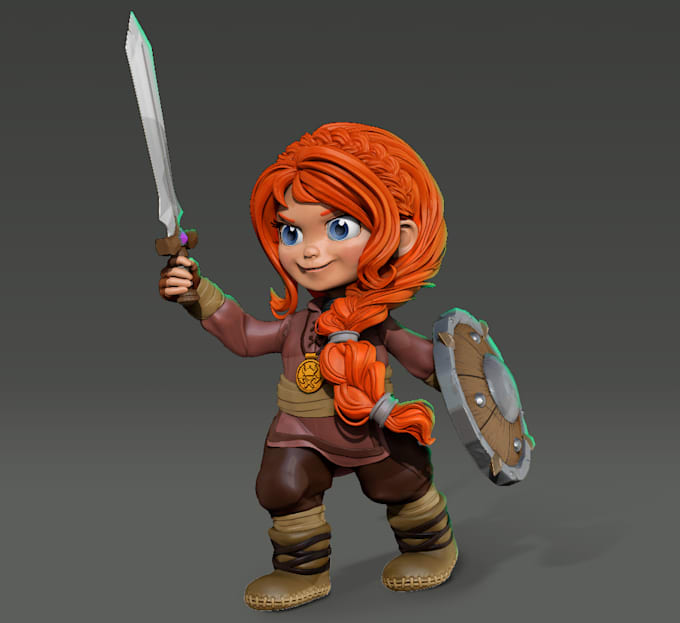 Create 3d characters, realistic or stylized by Dinamousa | Fiverr