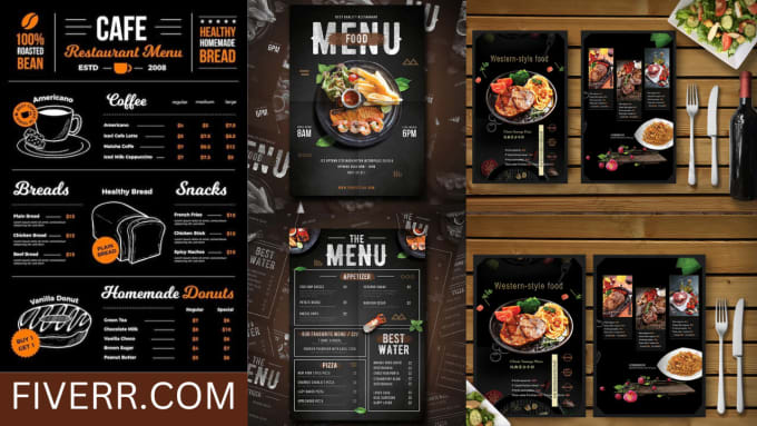 Design best restaurant food menu and digital screen menu by ...