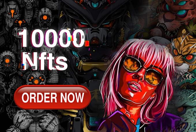 Create and generate a successful 10,000 nft art collection by Art_nft07 ...