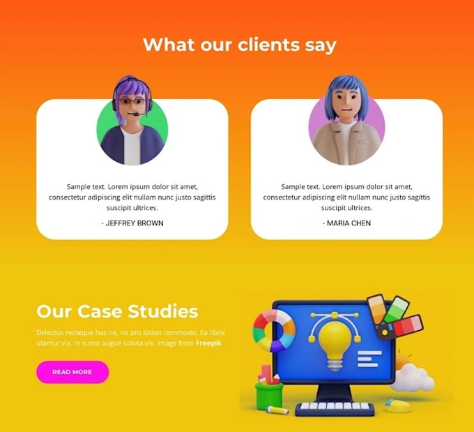 Be your front end web developer by Javeriaabid101 | Fiverr