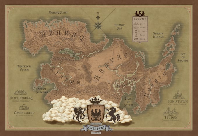 Design your fantasy and political maps by Paght_ | Fiverr