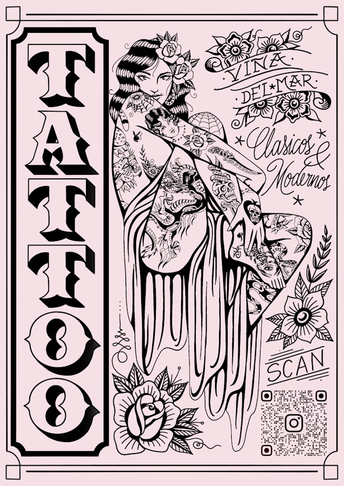 Design vintage old school poster by Valentinferrada | Fiverr