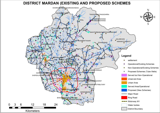 Perform any gis maps do spatial analysis and gis programming by Awaisgis205 | Fiverr