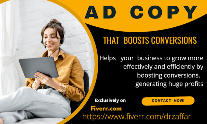 Write the perfect ad copy that boosts conversions by Drzaffar | Fiverr