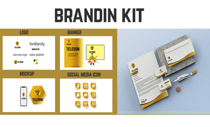 Design a creative logo design corporate identity branding kit by ...