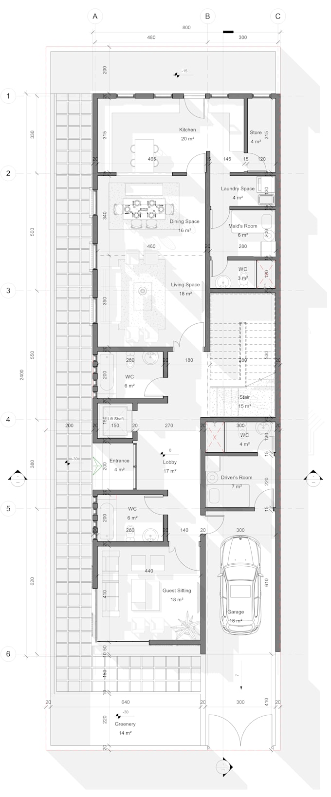 Design a functional floor plan layout for your project by Hanunii | Fiverr
