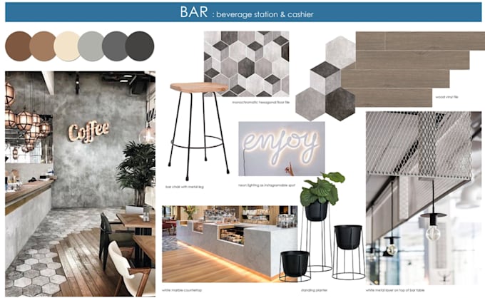 Create an exquisite visual mood board for your room by Steviwong | Fiverr