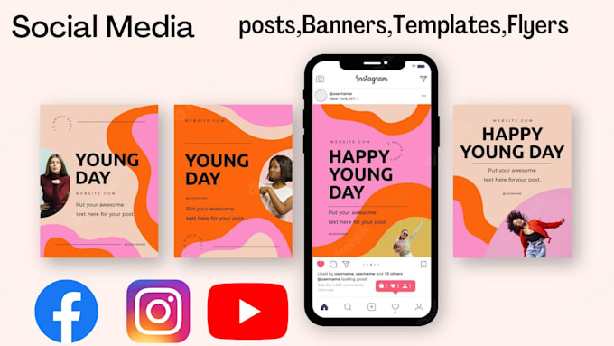 Create posts, designs and templates for instagram, facebook etc by ...