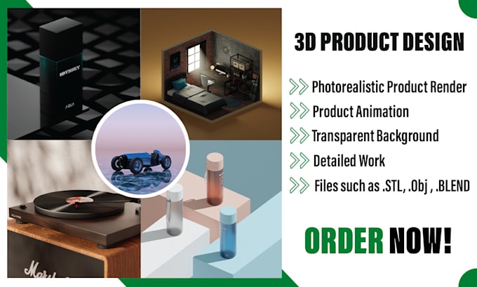 3d product photorealistic rendering and modeling by Saadiedify | Fiverr