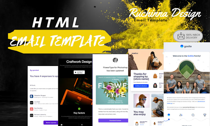 Design responsive html email template and set up email marketing by ...