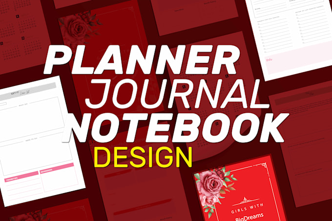 Design a minimalist journal layout or custom planner by Shiimu | Fiverr