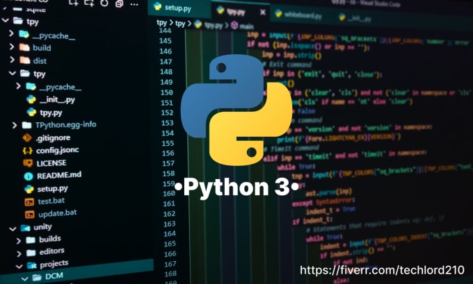 Prepare a python program for you by Techlord210 | Fiverr Prepare a python program for you by Techlord210 | Fiverr