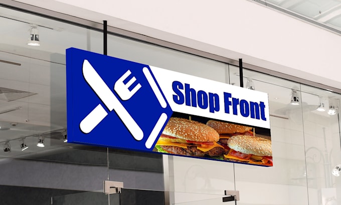 Design amazing shop front, window graphic and sign board by ...