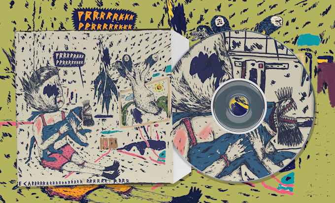 Hand drawn album cover art with my unique weird lowbrow by Kudtdrawing ...