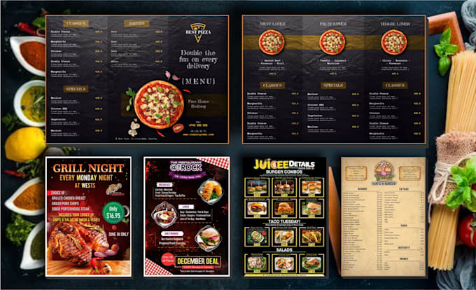 Do menu design, food menu, restaurant menu, price list flyer by Sawera ...