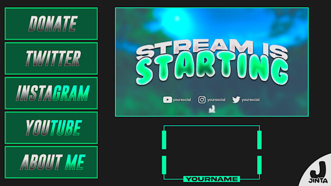 Create the layout for your twitch channel according to your preferences ...