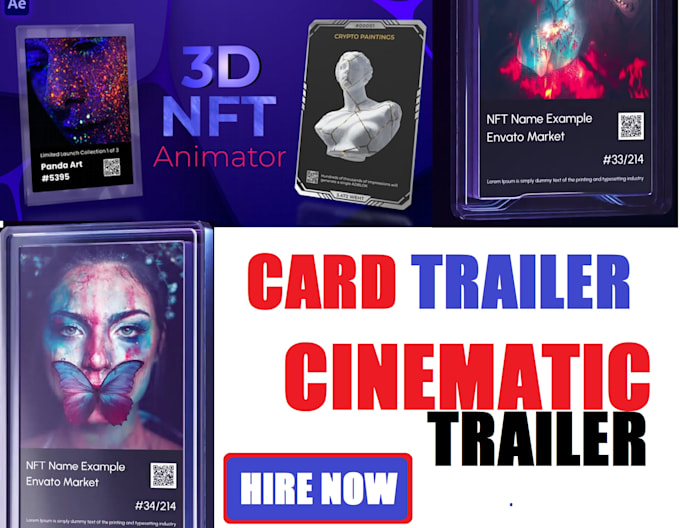 Do 3d nft animation, nft video promo, nft 3d trailer, nft video ads by ...