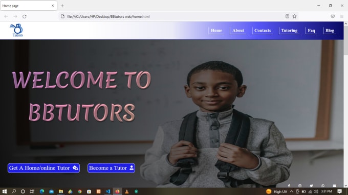 Create Your Front End Static And Responsive Website Using Html Css And Js By Manuelwebindex Fiverr