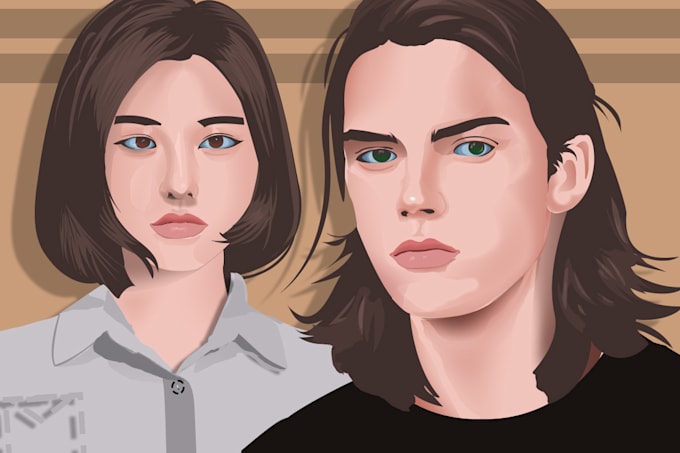 Vector or vixel art your portrait picture by Dinehossam | Fiverr