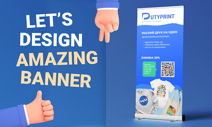Design static outdoor, billboard, roll up banner by Ivanklishin | Fiverr