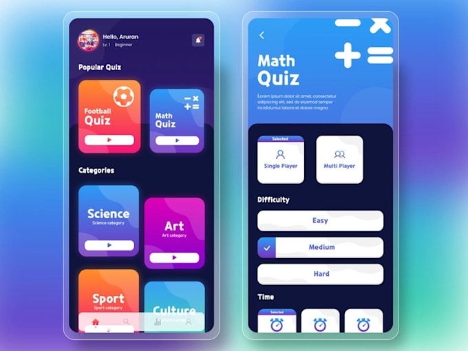 Build exclusive quiz, word connect, trivia app for android, ios by Moon ...