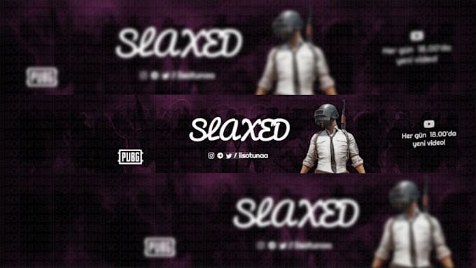 Design an impressive youtube banner for you by Slaxedesign | Fiverr