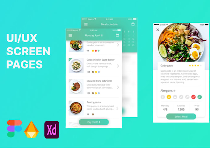 Create a screen pages for app and web by Aliyaurooj | Fiverr