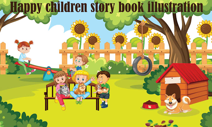 Amazing story book illustration children unique book cover by ...