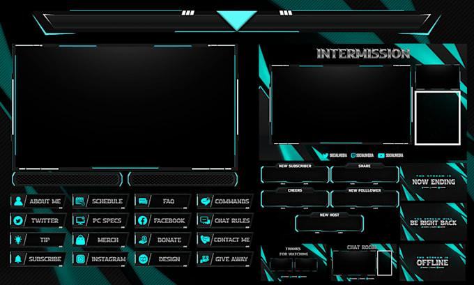 Design a profesional animated twitch overlay for your stream by ...