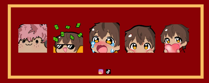 Make emotes, banner and emblems for twitch by Feliss_ | Fiverr