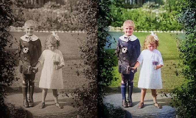 Colorize old photo, ready to print by Mohamedmahersi | Fiverr