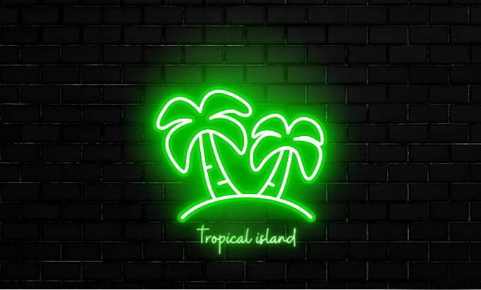 Design a unique neon text or logo with animated gif by Montaserel | Fiverr