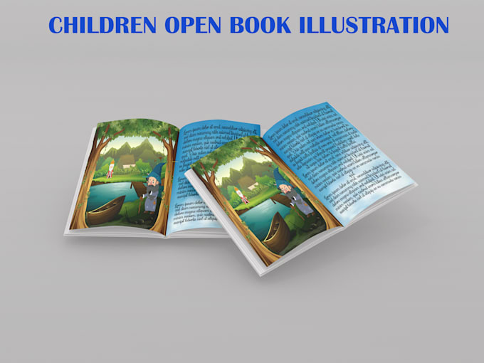 Create interior book pages for kids illustration by Fais_expert | Fiverr