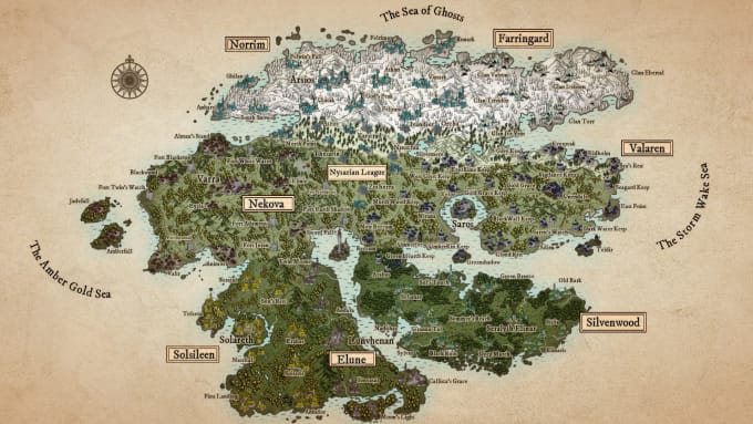 Create a high quality fantasy map by Aidan_blue | Fiverr