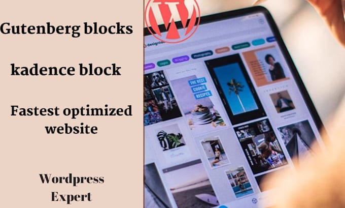 Build and redesign website with gutenberg blocks and kadence block by Davidic_tech | Fiverr