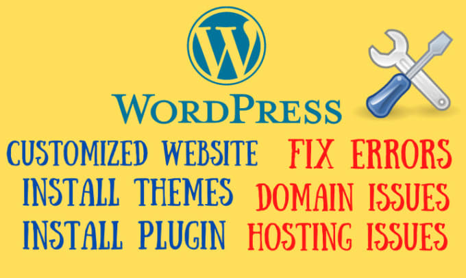 Fix wordpress bug, plugin errors, issues and customization by ... Fix wordpress bug, plugin errors, issues and customization by ...