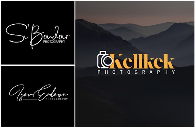 Design modern photography logo watermark for photographers by Click ...