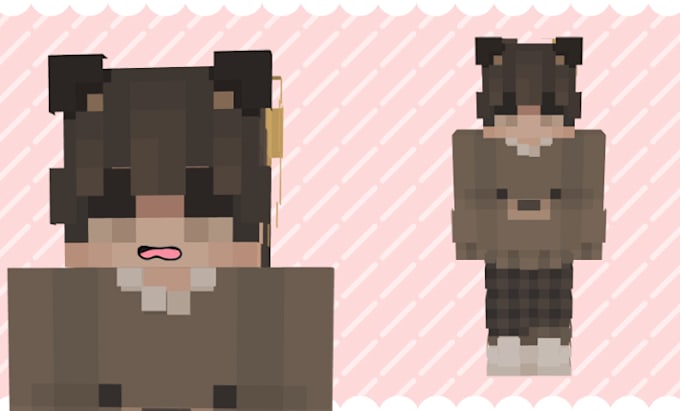 Rig pro minecraft skin live2d vtuber model for vtuber studio by ...