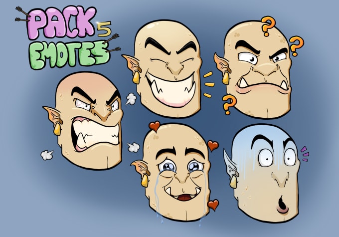 Create a sticker, emote or a pack of emotes by Alejandrosaezca | Fiverr