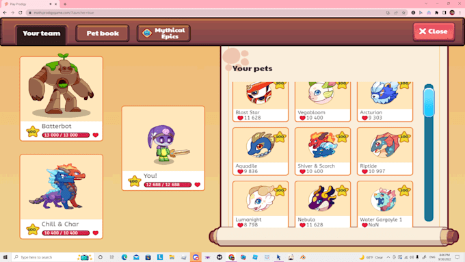 Max a prodigy account for 50 dollars by Hydrox365 | Fiverr