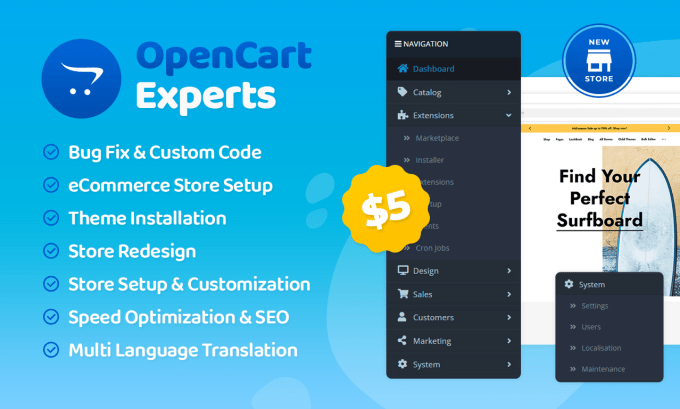 Fix opencart errors, bugs and resolve opencart issues by Pmkorat | Fiverr