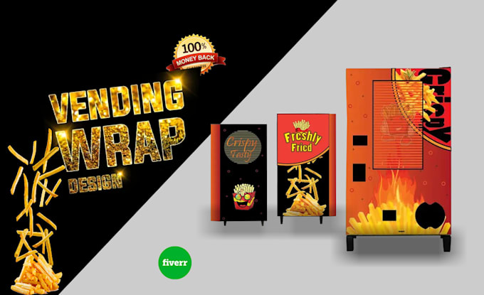 Design vending machine wrap atm ice machine wrap cold calling wrap by ...