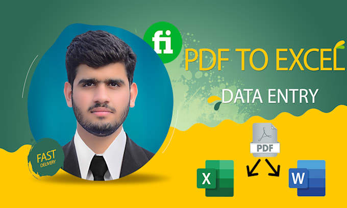 Convert pdf to excel and retype a document by Naimat37 | Fiverr
