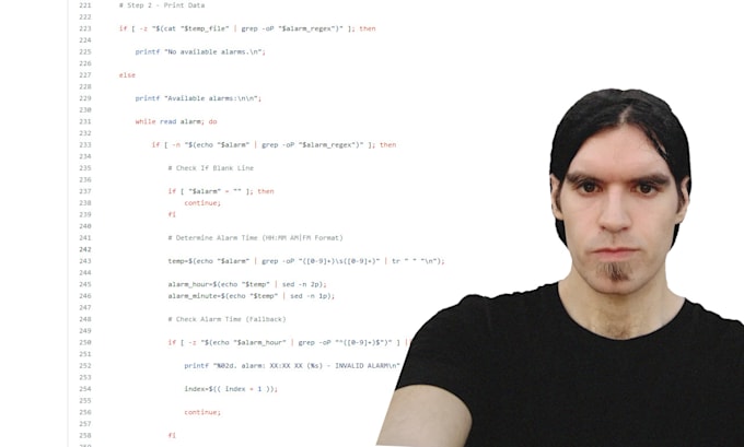 Create or edit a script in bash by Hektabyte | Fiverr