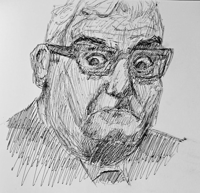 Draw a commission from reference in ballpoint pen by Valmelmaart | Fiverr