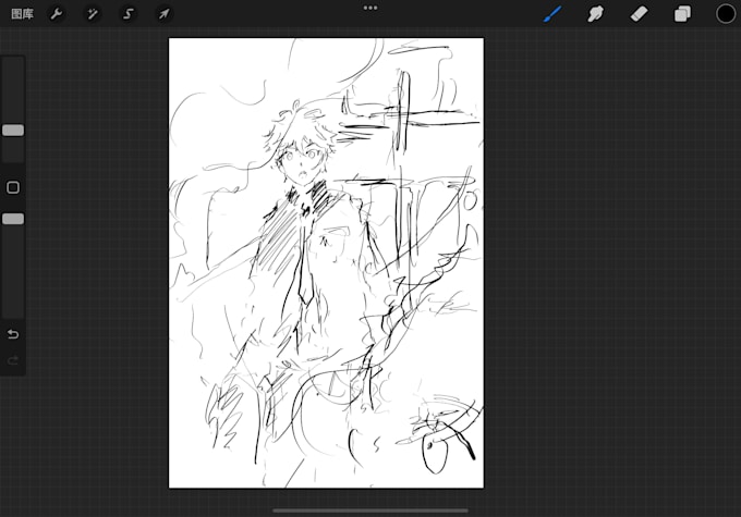Draw just a digital sketch and rough line art for low price by ...