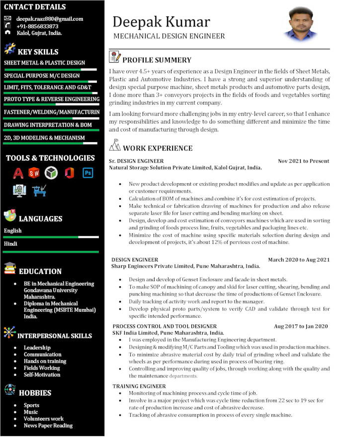 Write resume cv cover letters by Vimalkumari | Fiverr