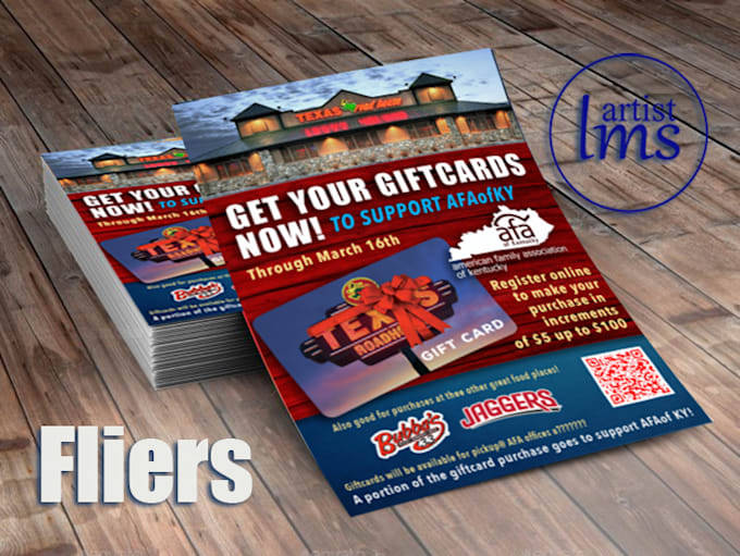 Design and eye catching flyer or poster or counter card by ...