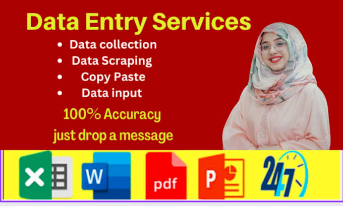 Do fast input data entry with manually typing in excel, word by Amina__ch | Fiverr